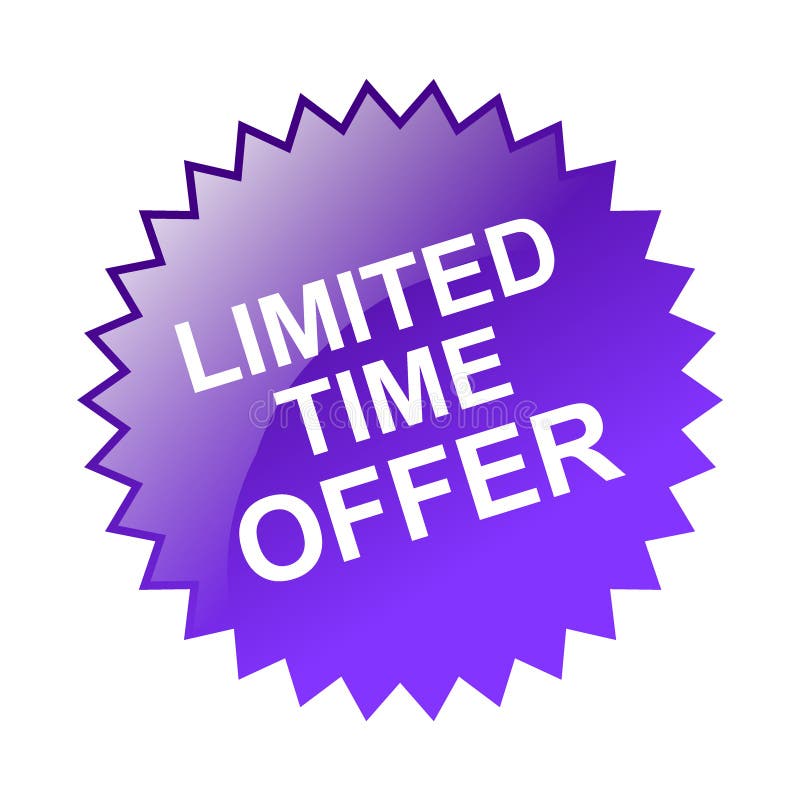 Oferta por tiempo limitado stock de ilustración. Ilustración de ...