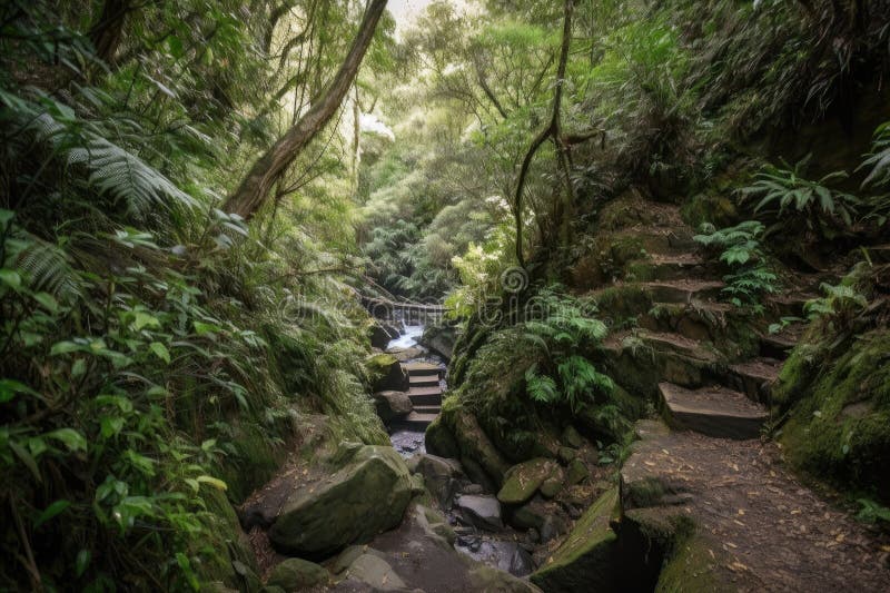 Off-the-beaten-path Trail Leading To a Hidden Waterfall, with a View of ...