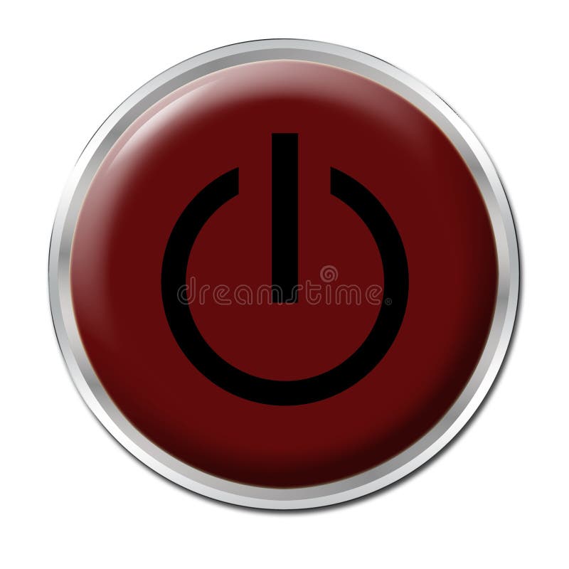 On/Off Button stock illustration. Illustration of isolated - 6191828