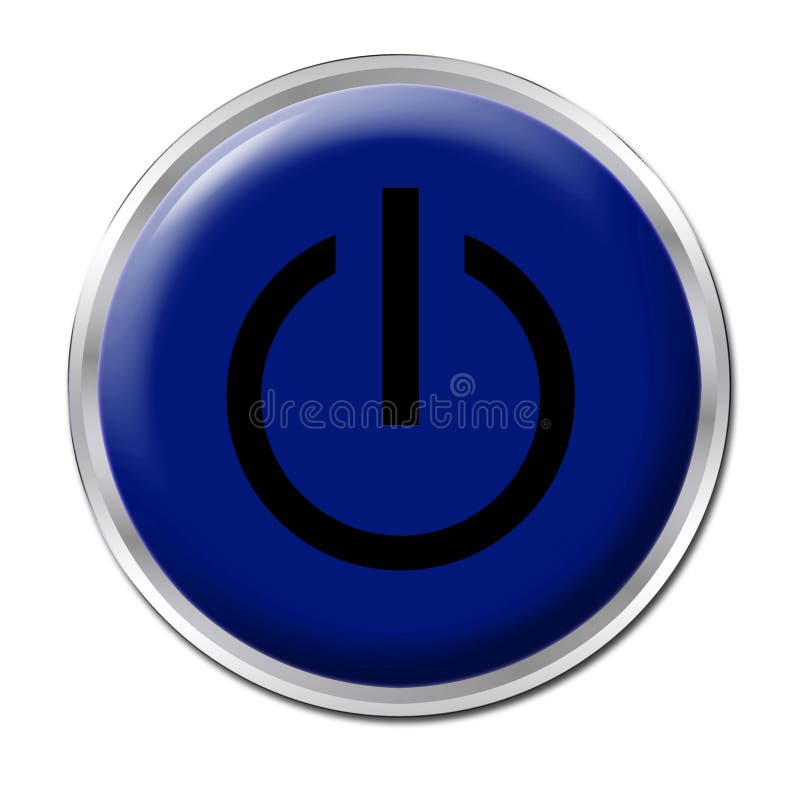 On/Off Button stock illustration. Illustration of action - 6266210