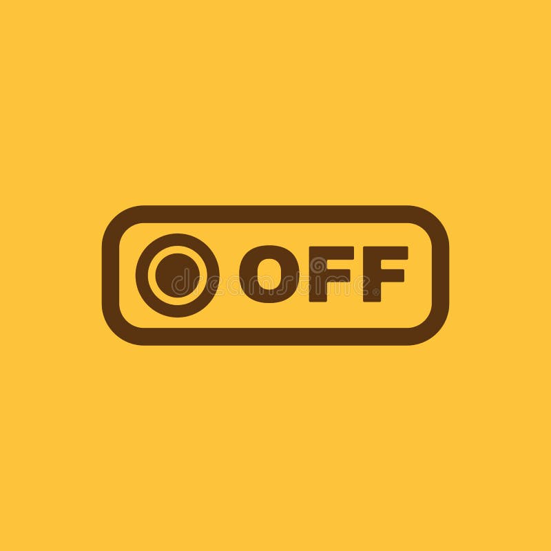 The Off Button Icon. Off Switch Symbol Stock Illustration ...
