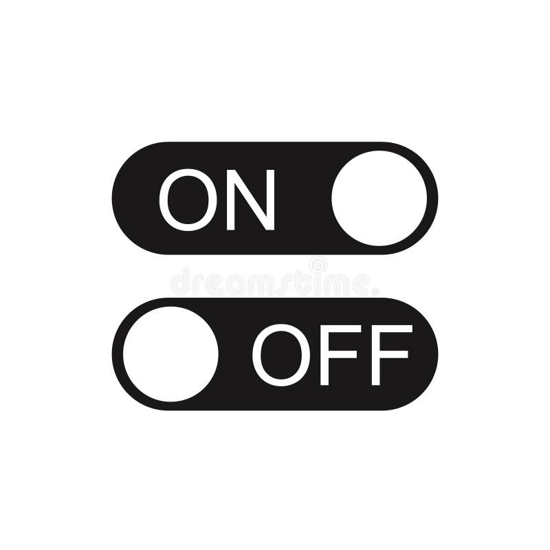 On Off Button Icon. Stock Vector Stock Vector - Illustration of design ...