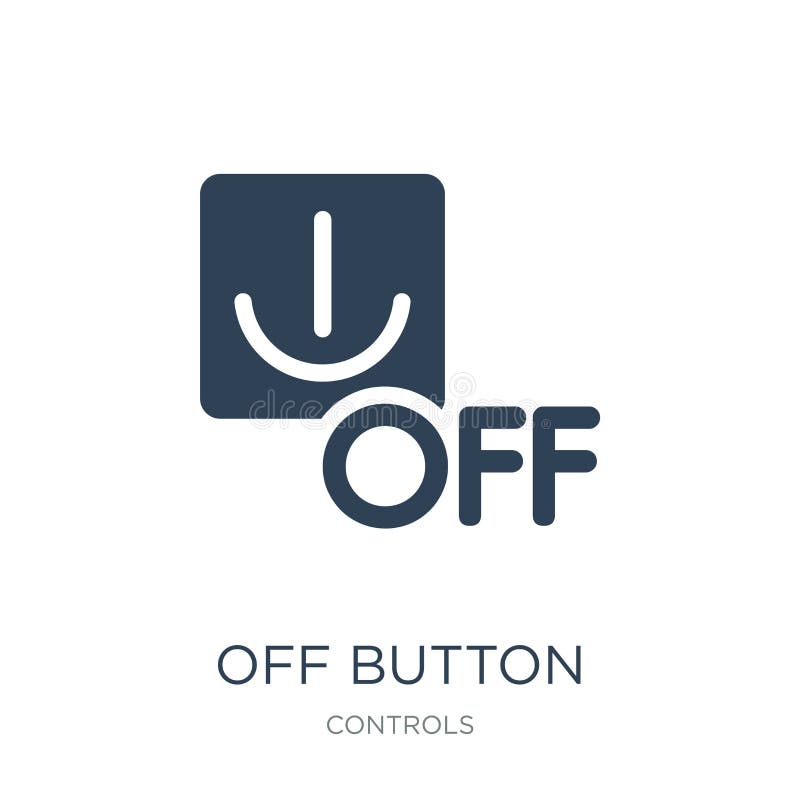 Off Button Icon in Trendy Design Style. Off Button Icon Isolated on ...