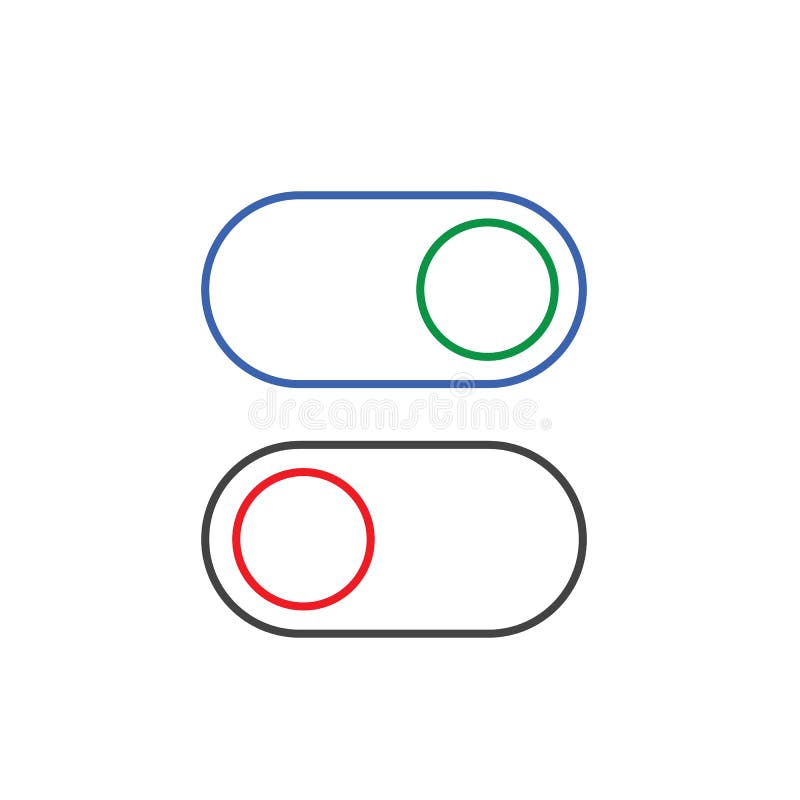On Off Button Icon Vector Design Illustration Stock Illustration ...