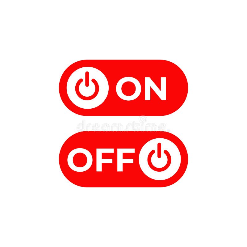 On Off Button Icon Logo Design Stock Vector - Illustration of brand ...