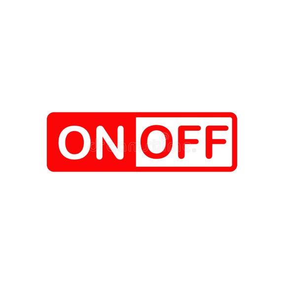On Off Button Icon Logo Design Stock Vector - Illustration of press ...
