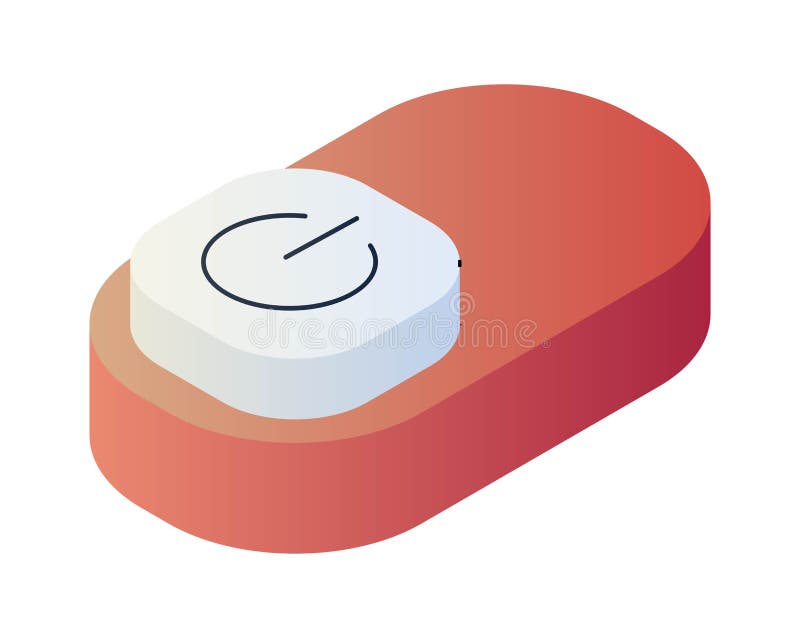 On and Off Button, Knob on Electric Piece Vector Stock Vector ...