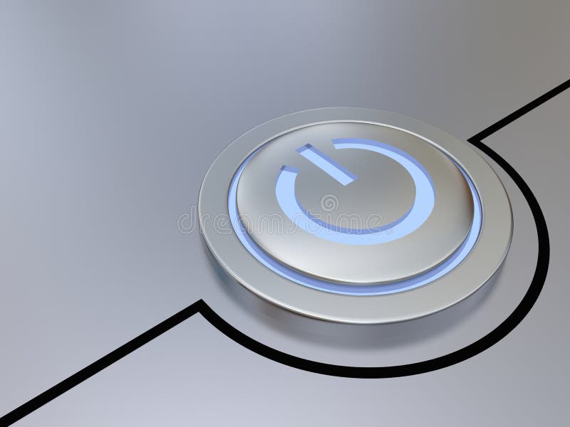 On off button stock illustration. Illustration of metal - 35416977