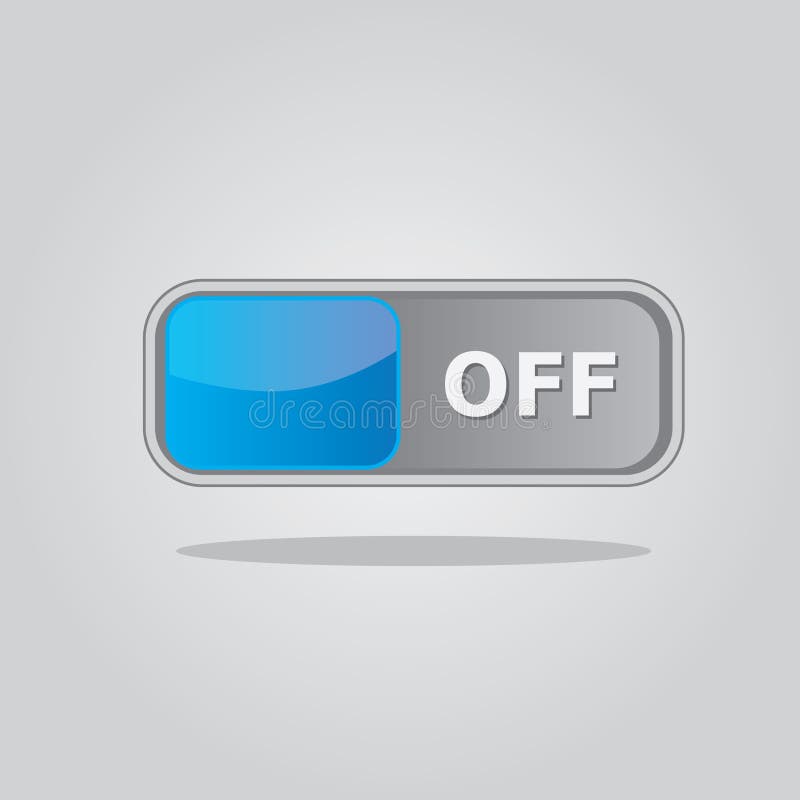 Off Button. Vector Illustration Decorative Design Stock Vector ...