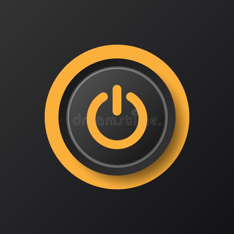 On and Off Buttons in Flat Style. Toggle Switch Vector Illustration on ...