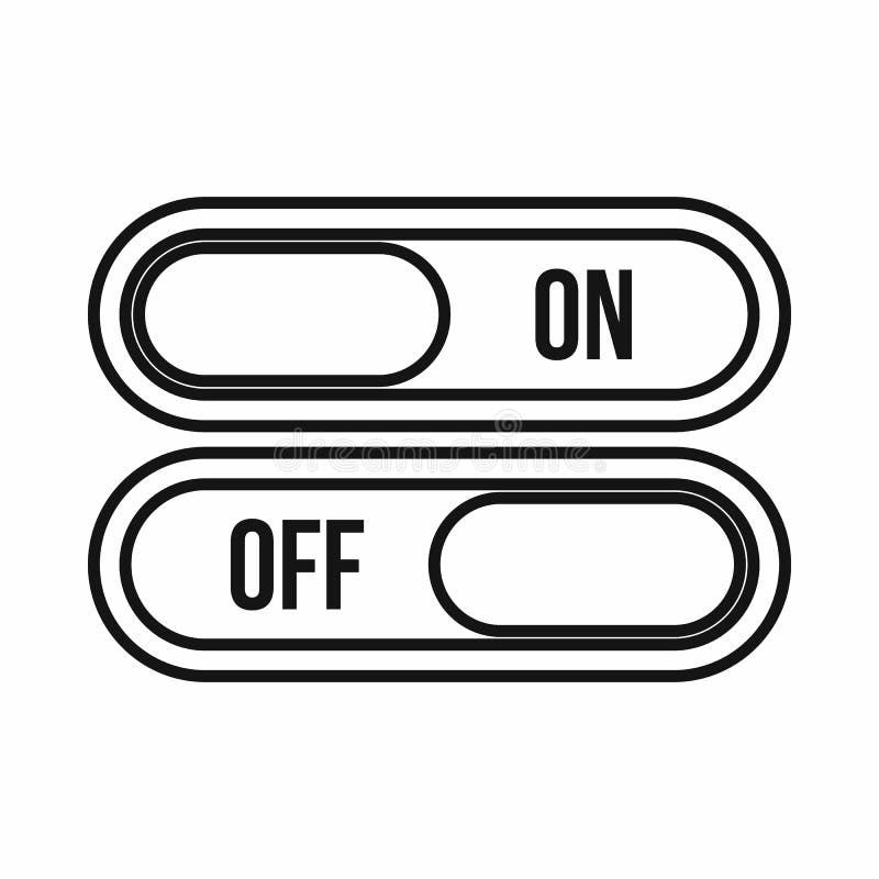 Off Buttons Icon Outline Style Stock Illustrations – 184 Off Buttons ...