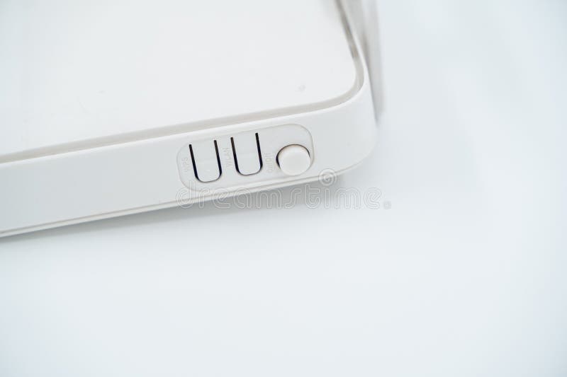 On and Off Buttons of the Modem Device Isolated on White Background ...