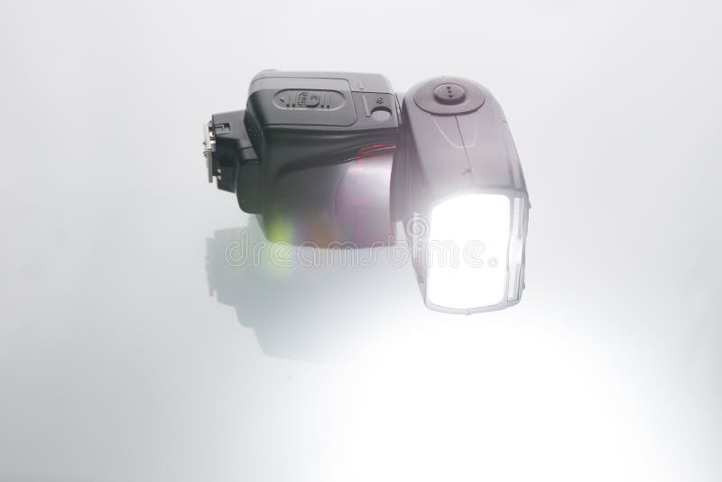 Camera flash stock image. Image of reflector, flashgun - 23385901