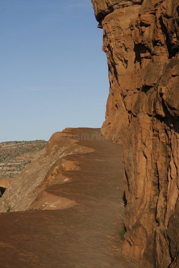 Off the Edge stock image. Image of arches, rock, fall - 3476787