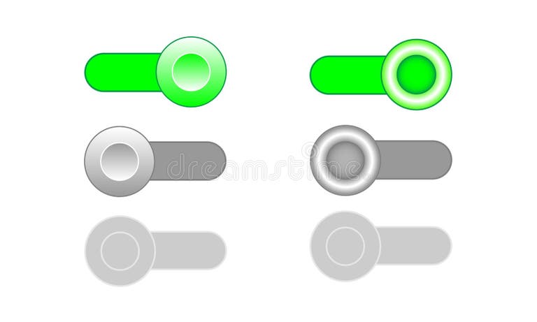 On Off Enable Disable Toggle Switch Icons. Stock Vector - Illustration ... On Off Enable Disable Toggle Switch Icons. Stock Vector - Illustration ...