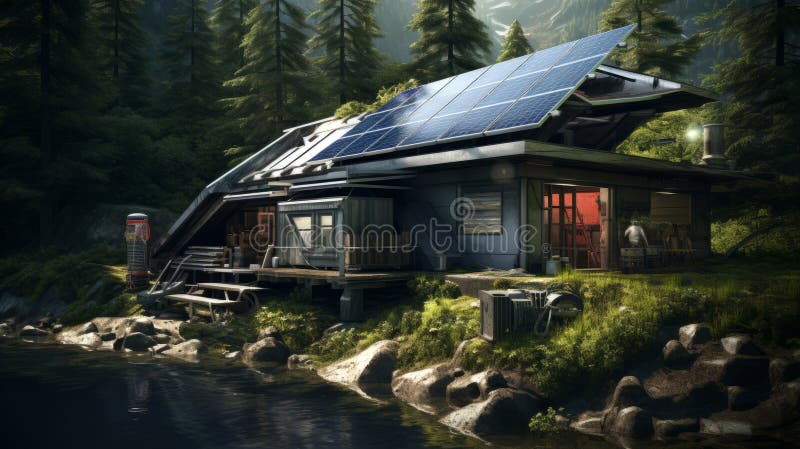 Off Grid House Stock Illustrations – 252 Off Grid House Stock ...