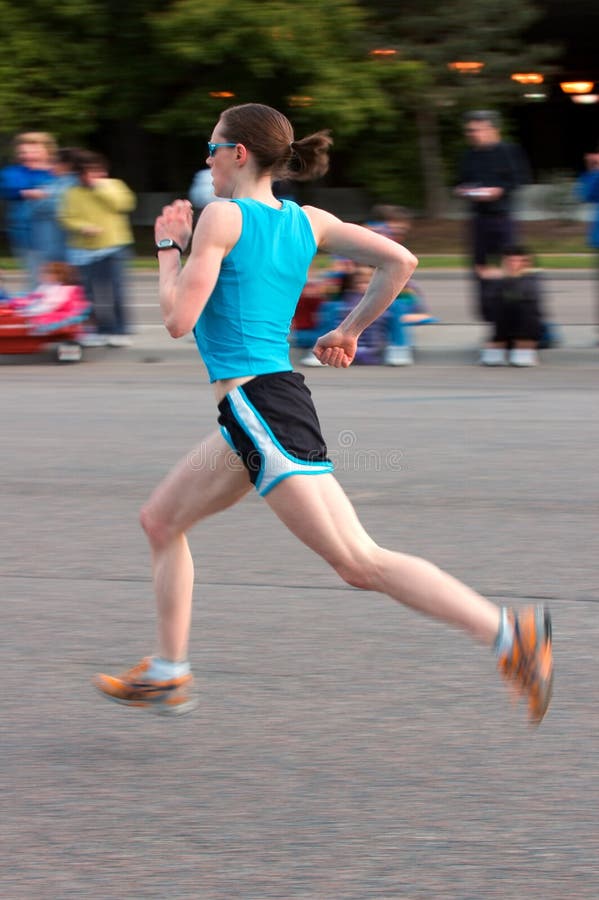 Off the Ground Female Runner Editorial Image - Image of activity, sport ...