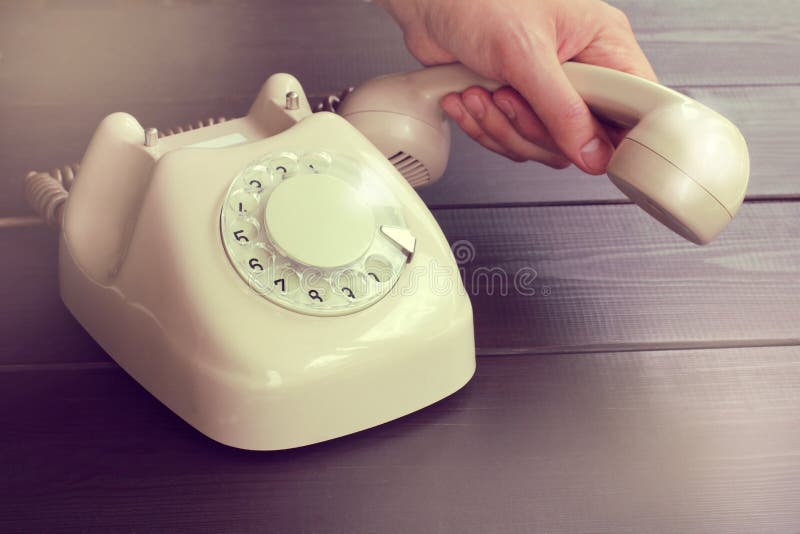 Retro call center stock photo. Image of digital, plastic - 117881840