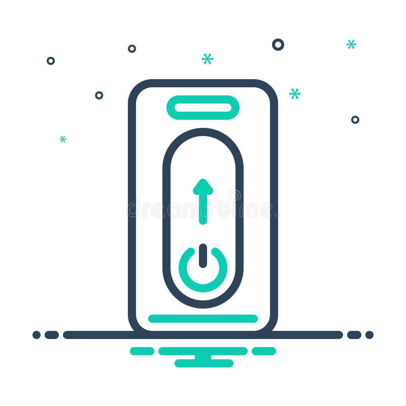 Mix Icon for on Off, on and Device Stock Vector - Illustration of swipe ...