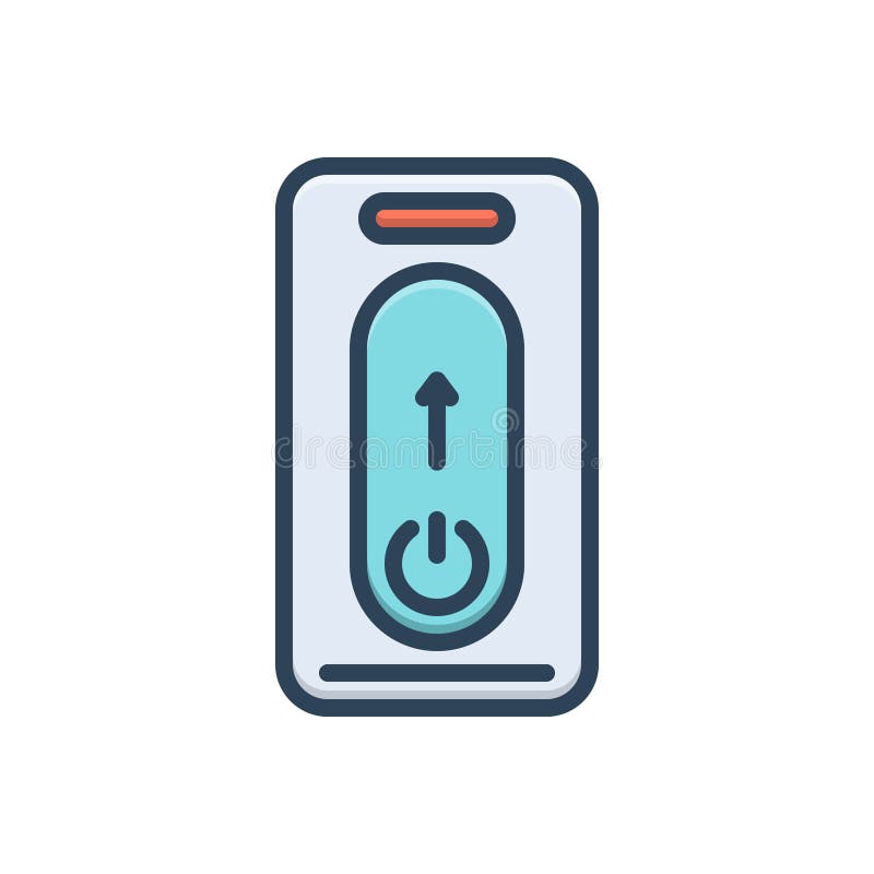 Color Illustration Icon for on Off, on and Gadget Stock Vector ...