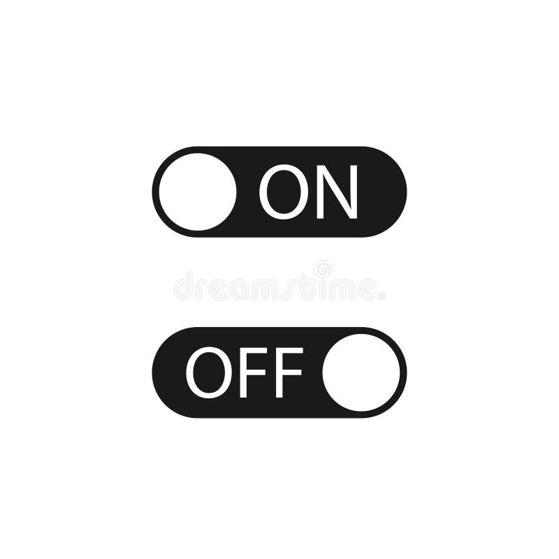 Switch Toggle Button . Power Button Icon . Grey Button Off on , Vector ... Switch Toggle Button . Power Button Icon . Grey Button Off on , Vector ...