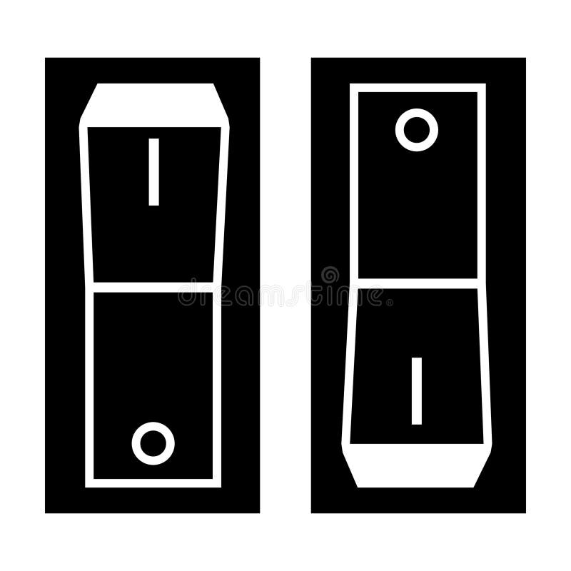 On and Off Icon Vector. Switch Illustration Sign. Toggle Symbol. Slider ...