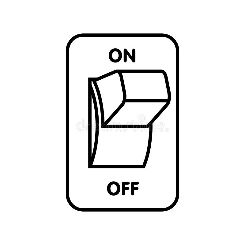 On and Off Icon Vector. Switch Illustration Sign. Toggle Symbol. Slider ...