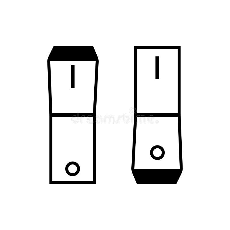 On and Off Icon Vector. Switch Illustration Sign. Toggle Symbol. Slider ...