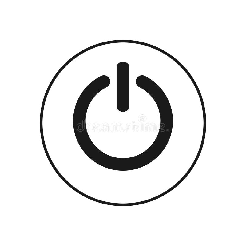 On-off icon. Web design stock illustration. Illustration of electronic ...