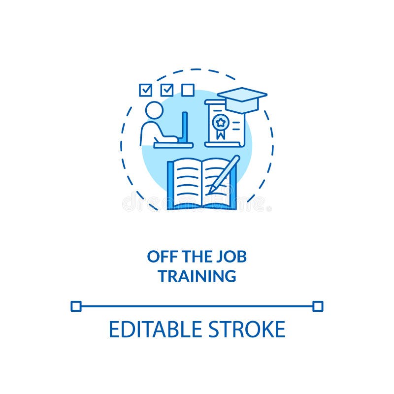 Job training concept icon stock vector. Illustration of headhunting ...