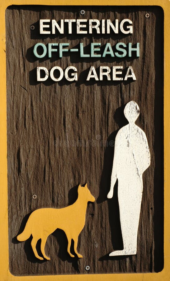 Off-leash dog area stock image. Image of letters, government - 618205
