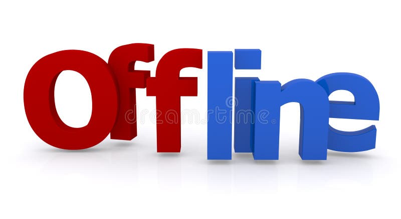 Off-line teken stock illustratie. Illustration of offline - 38327758