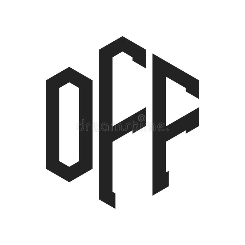OFF Logo Design. Initial Letter OFF Monogram Logo Using Hexagon Shape ...