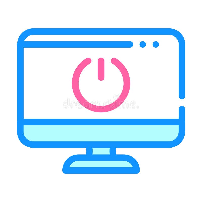 On and Off Operating System Color Icon Vector Illustration Stock Vector ...