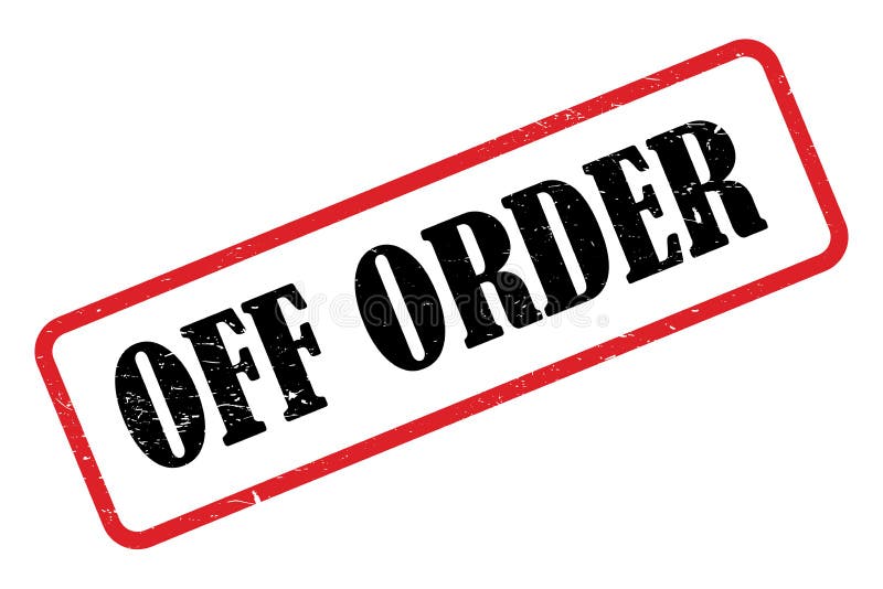 Off order illustration stock illustration. Illustration of black ...