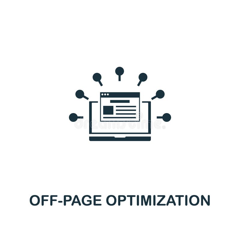 Off-Page Optimization Icon. Creative Element Design from Content Icons ...