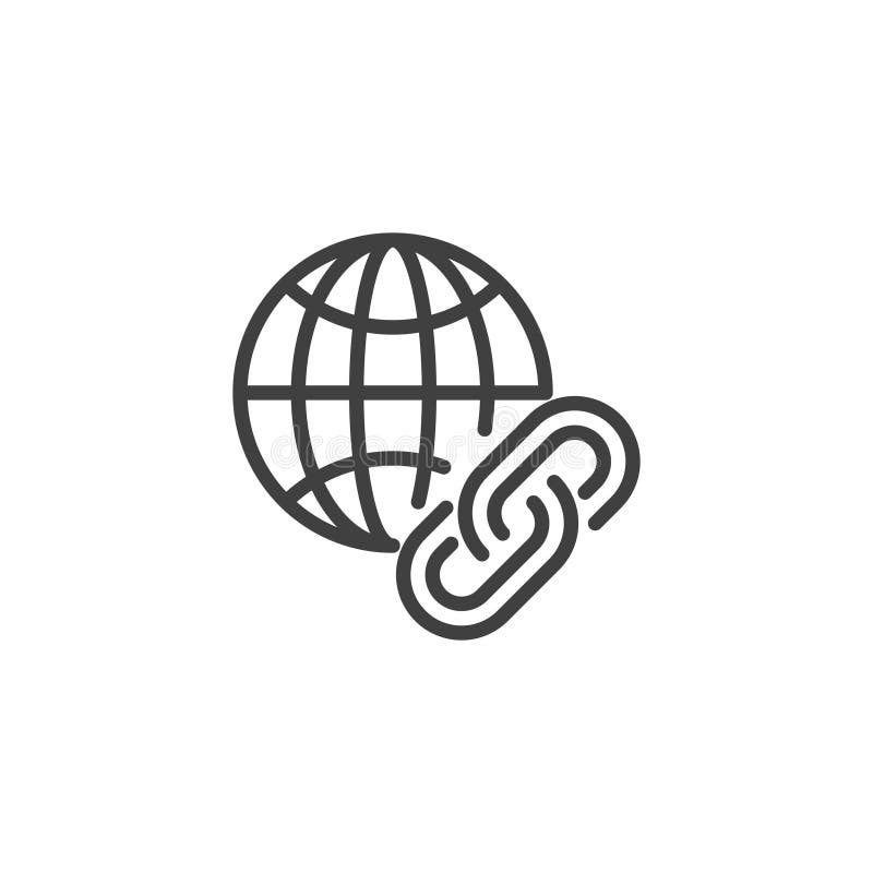 Link Outline Stock Illustrations – 29,668 Link Outline Stock ...