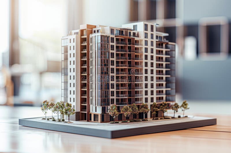 Off Plan Real Estate Project Multi Floor Residential Building Model ...