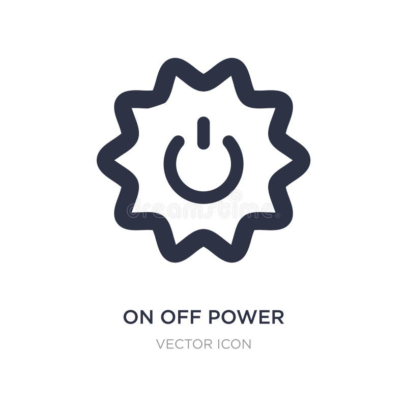Power Button Isolated Icon. Simple Element Illustration from Signs ...