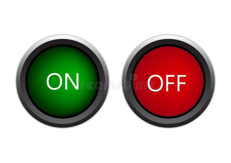 On OFF POWER Button Vector Design Illustration Stock Vector ...