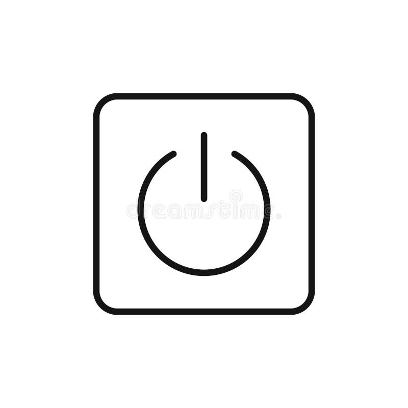 On Off Power Icon Ideal for Electronics and Devices Stock Vector ...