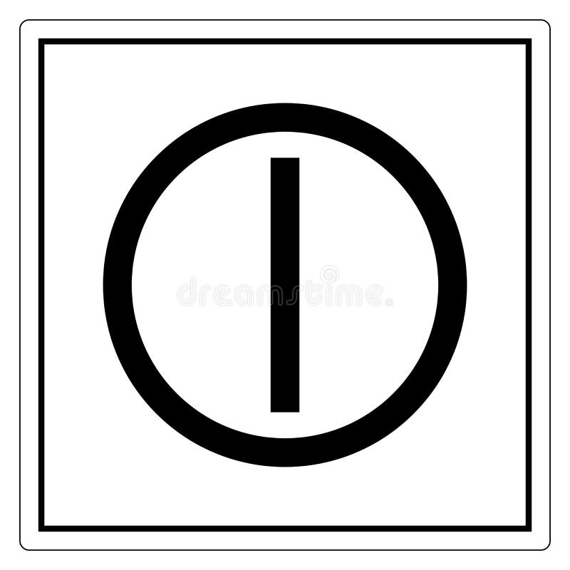 On Off Push-Button Symbol Sign Isolate on White Background,Vector ...