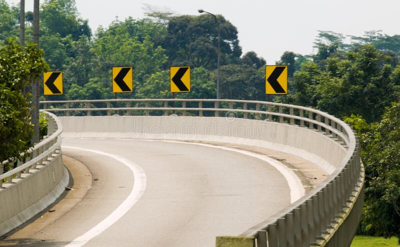 Off Ramp stock image. Image of left, verdant, chevron - 5351805