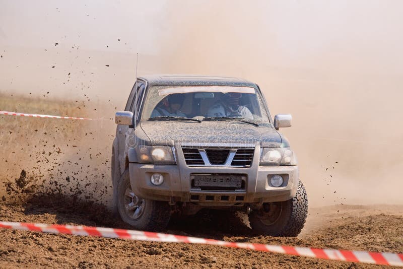 Auto Rally Raid 4X4 Sprint Race. Stock Image - Image of danger, active ...
