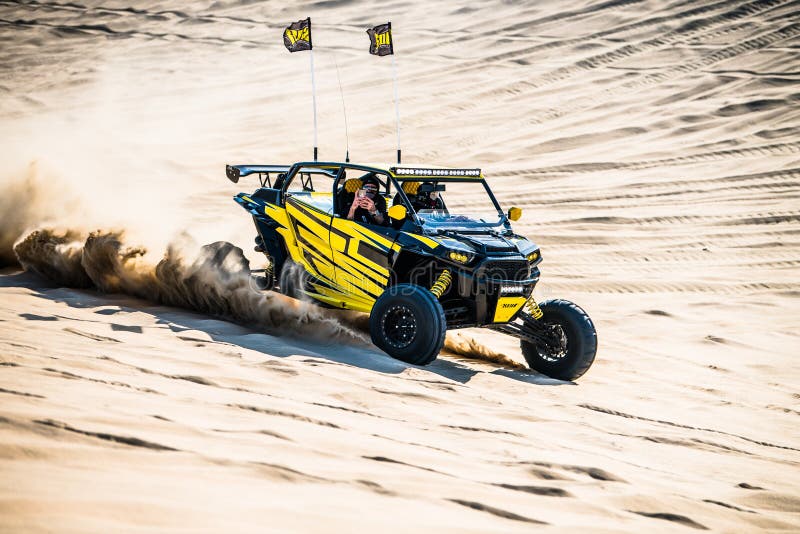 Off Road Buggy Car in the Sand Dunes of the Qatari Desert. Editorial ...