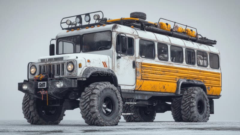 Off-road Bus with Big Wheels Images Stock Image - Image of design ...