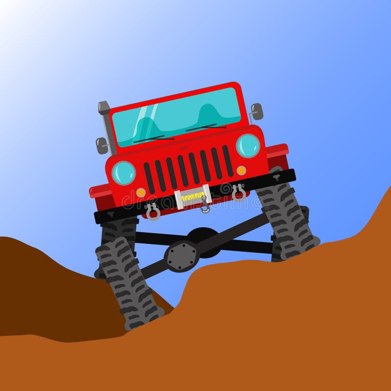 Off road vehicle stock vector. Illustration of crawler - 57159550