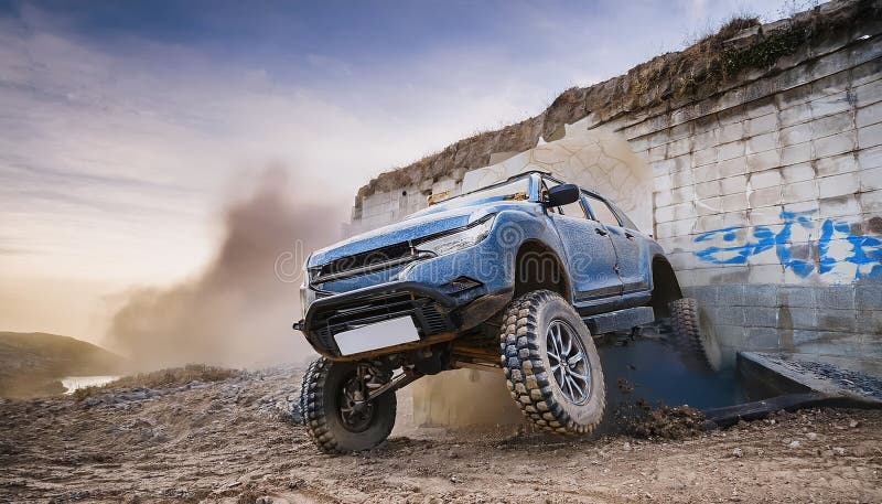 Off Road Vehicle Crashes into Concrete Wall Causing Significant Damage ...