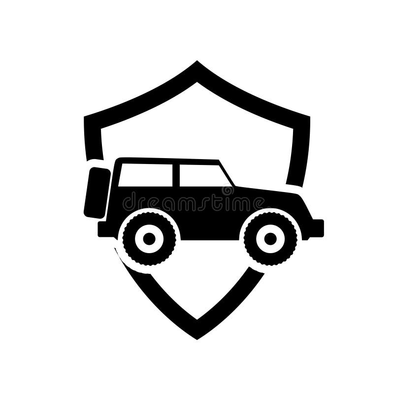Off Road Car Icon Aislado Sobre Fondo Blanco Stock de ilustración ...