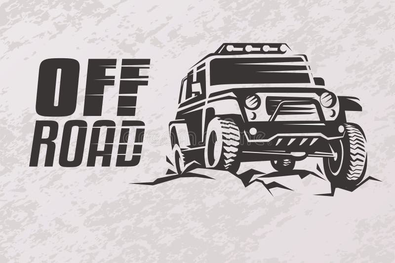Off Road Car Vector Symbol, Offroader Logo Template Stock Vector ...
